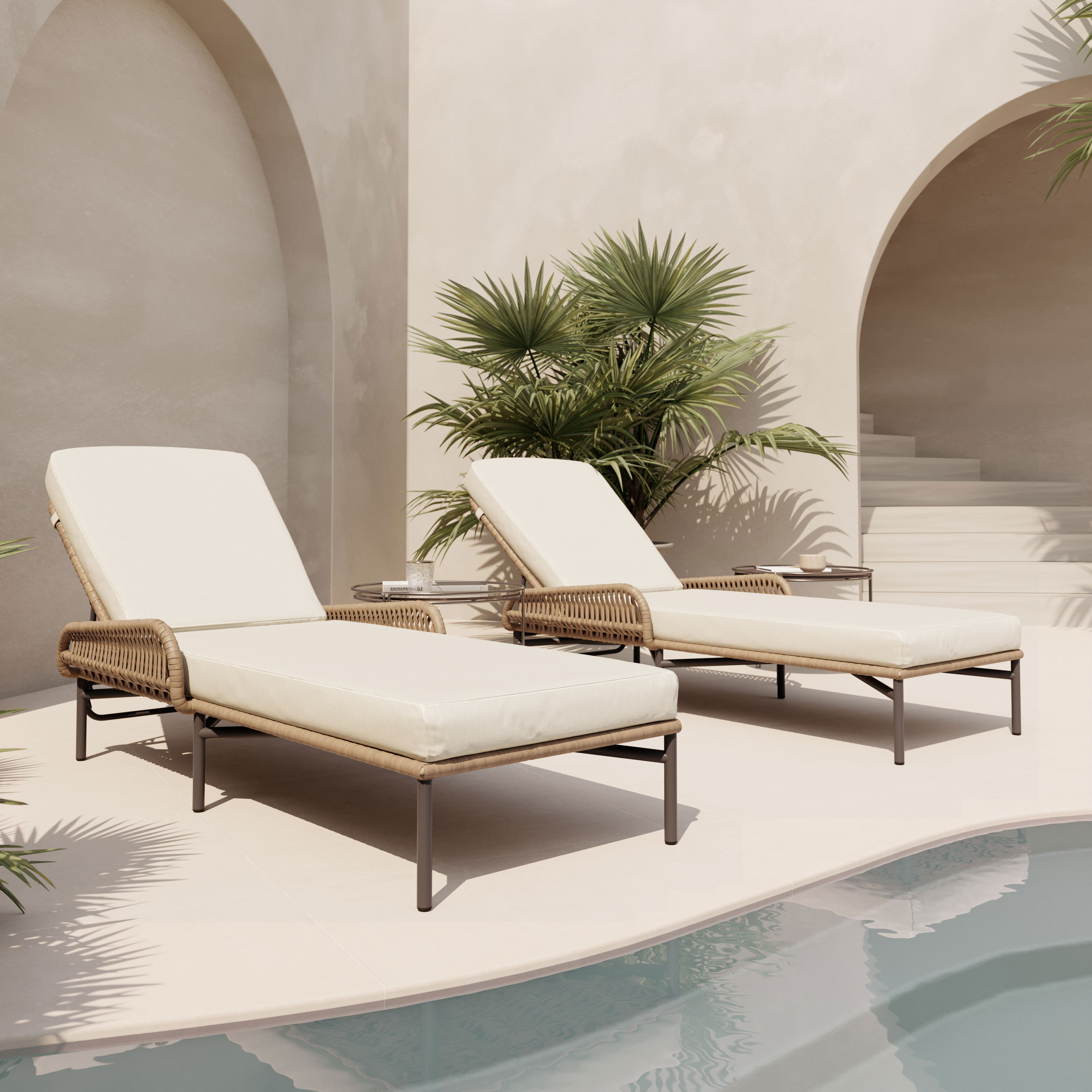 Living Zone - Mistral sun lounger Set compact | living-zone.ch